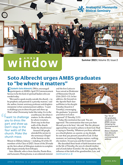AMBS Window | Anabaptist Mennonite Biblical Seminary
